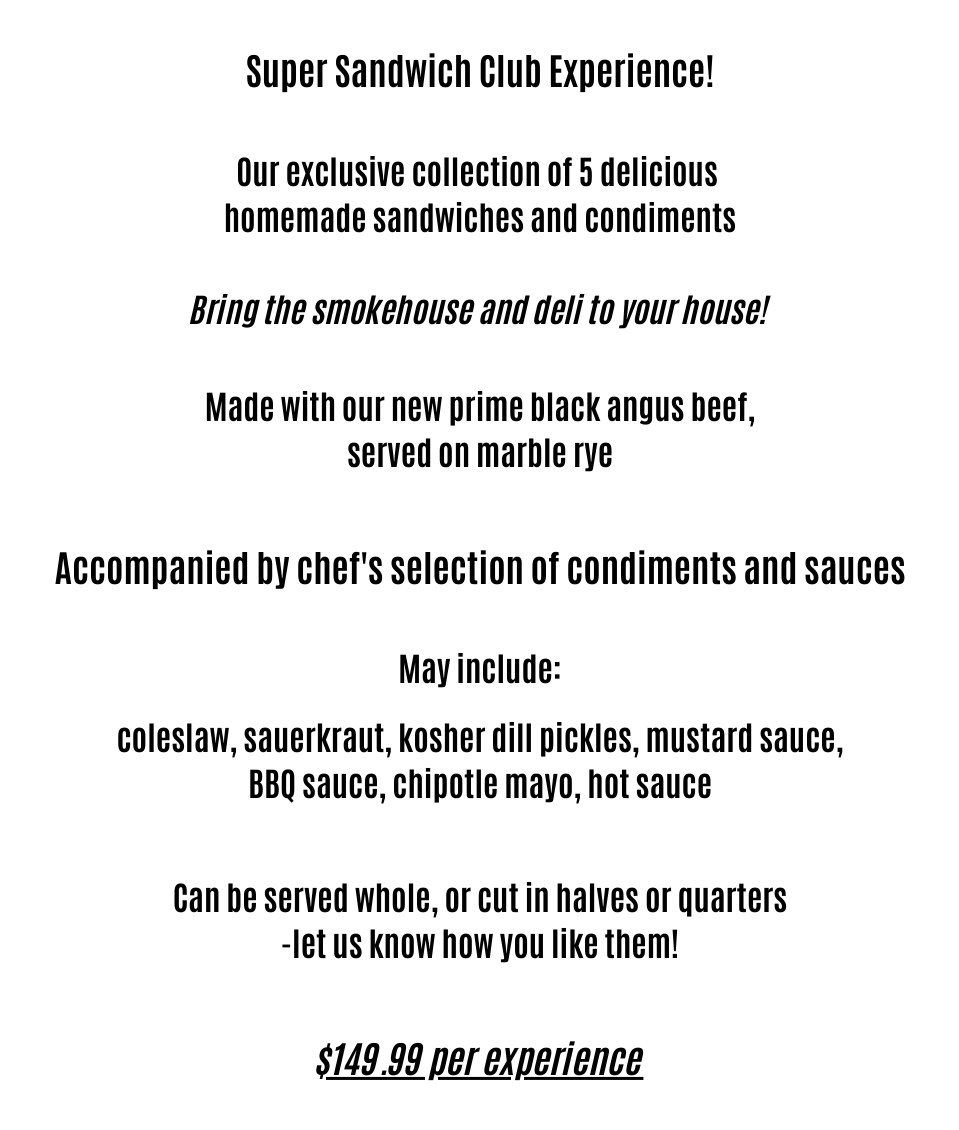 Super Sandwiches – Yours Truly Meat Co.